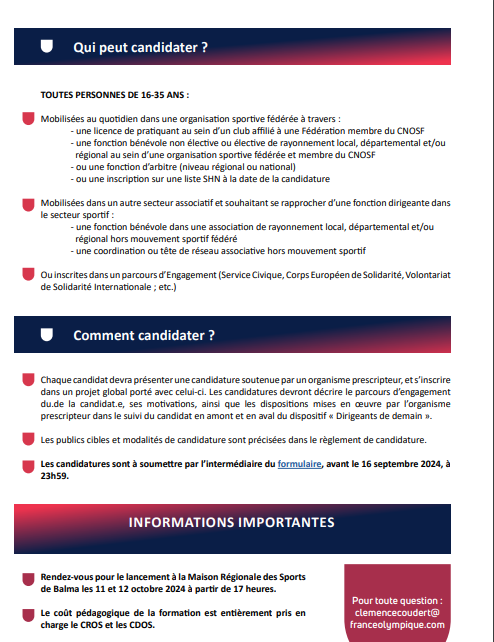 Appel à candidature du CROS Occitanie | Info Jeunes Hérault